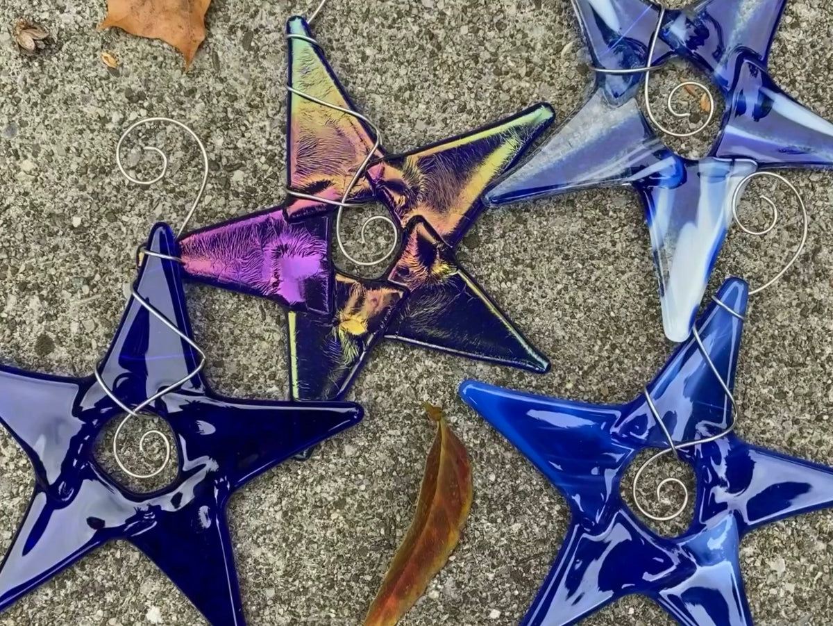 Fused Star Ornament (8 variants) – Kara’s Glass